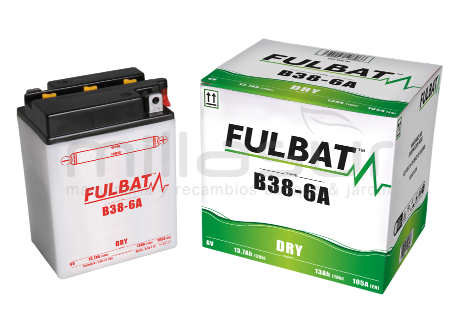 BATERIA 6V B38-6A ACIDO 13 Ah (119 x 83 x 161) -DER. | Millasur ...